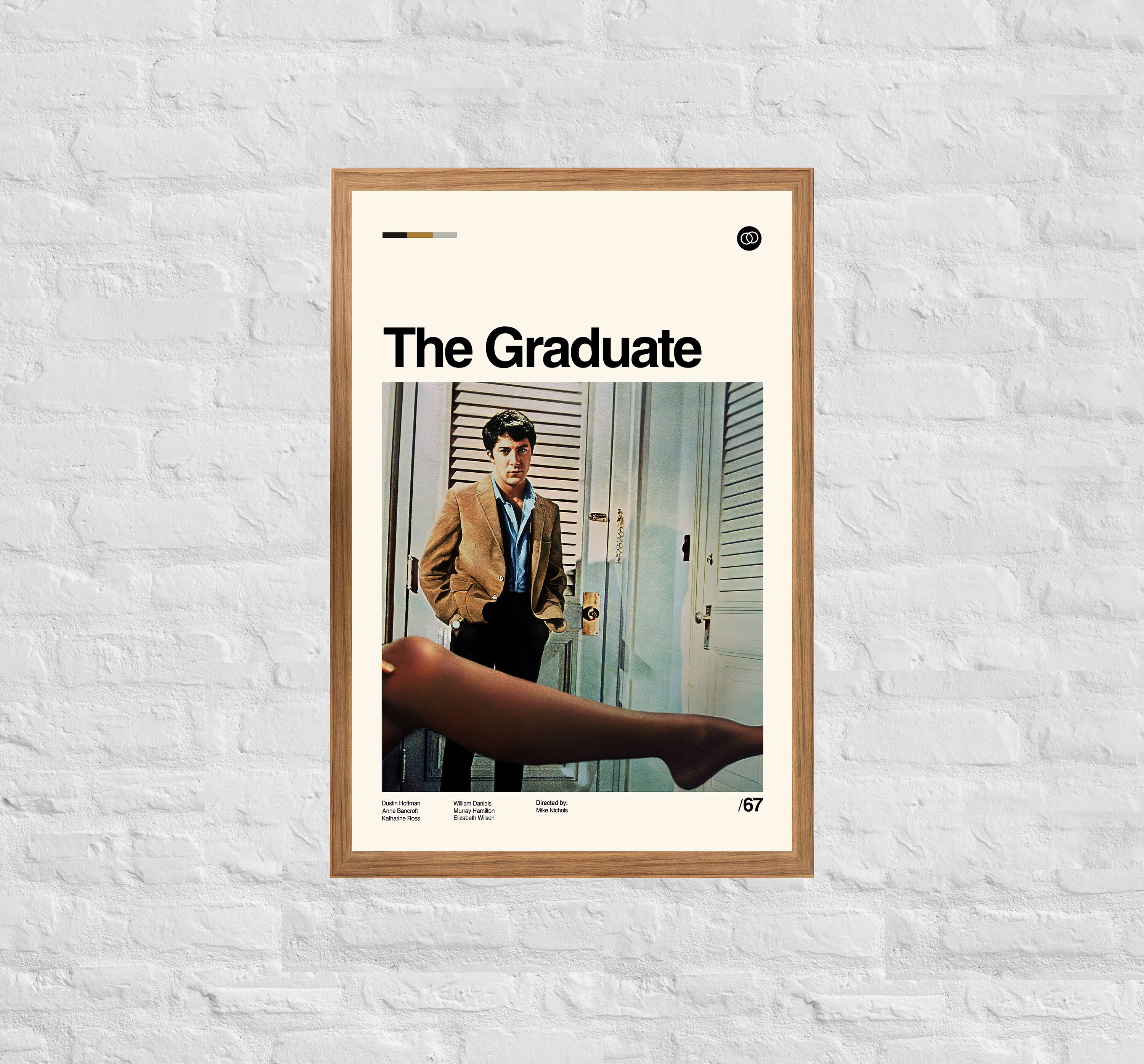 The Graduate Movie Poster, The Graduate Poster, Retro Modern Art sold ...