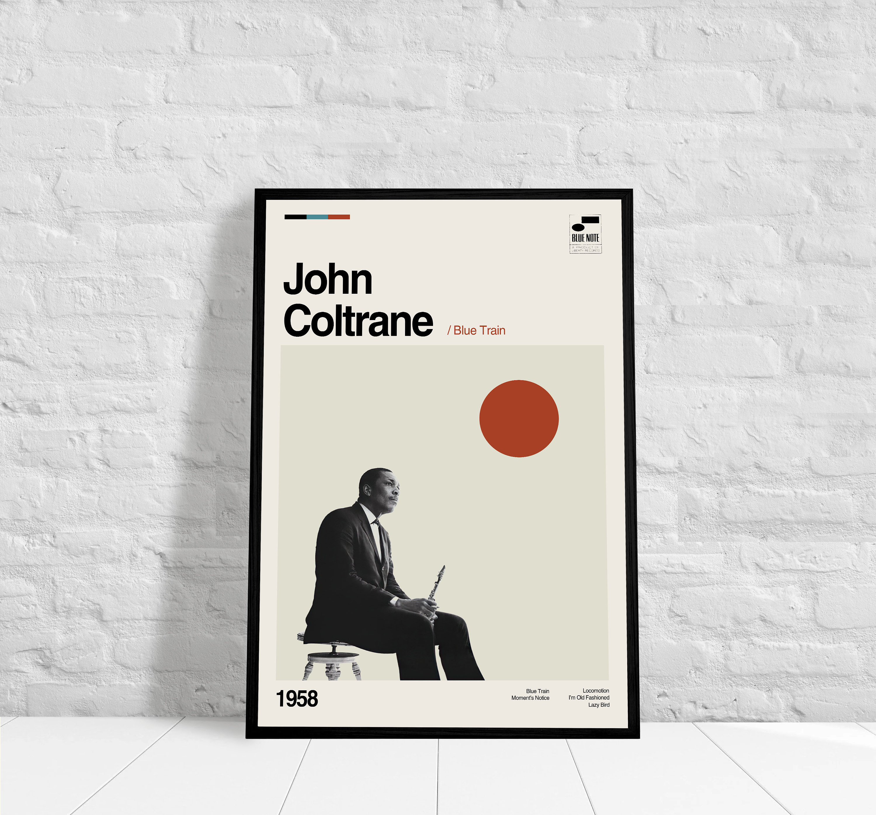 JOHN COLTRANE - Blue Train - Music Album Poster, Music Poster