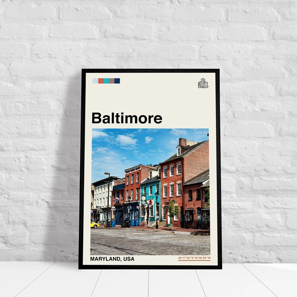Baltimore Travel Poster - Etsy