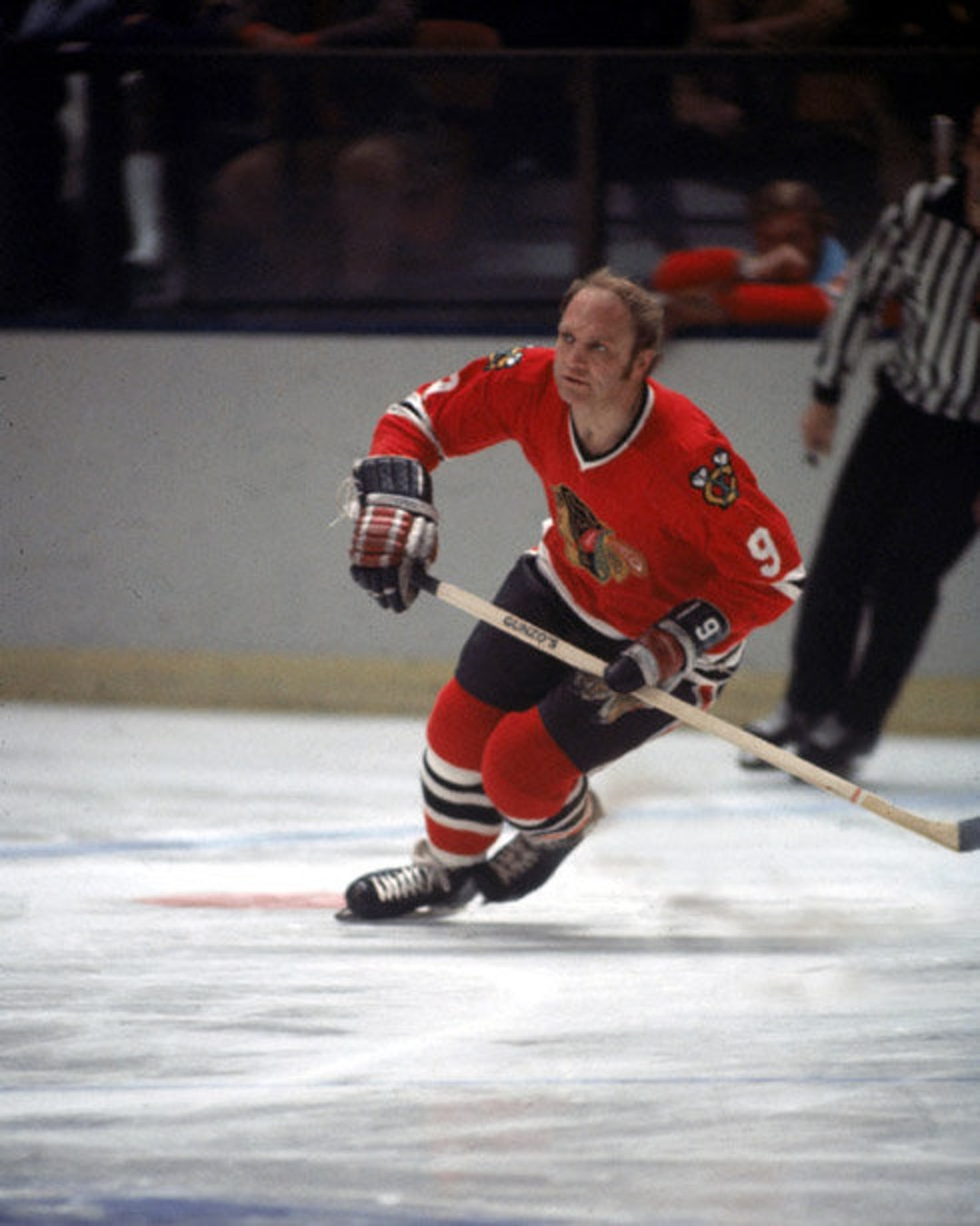 Hall of Famer BOBBY HULL Glossy 8x10 or 11x14 Photo Chicago Blackhawks ...