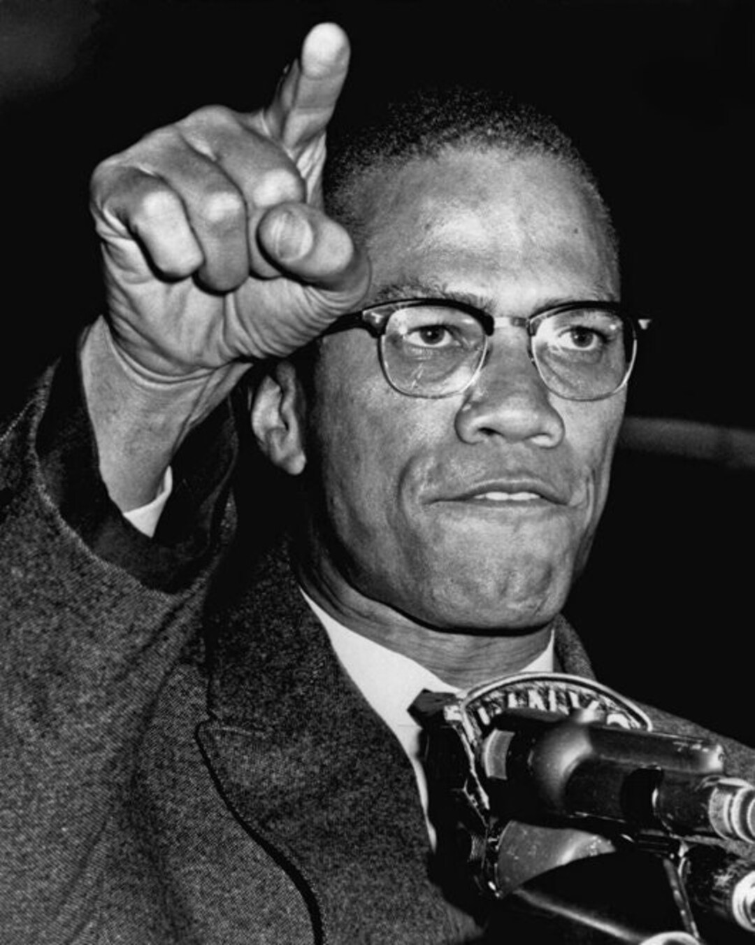 Civil Rights Activist MALCOLM X Glossy 8x10 or 11x14 Photo African ...