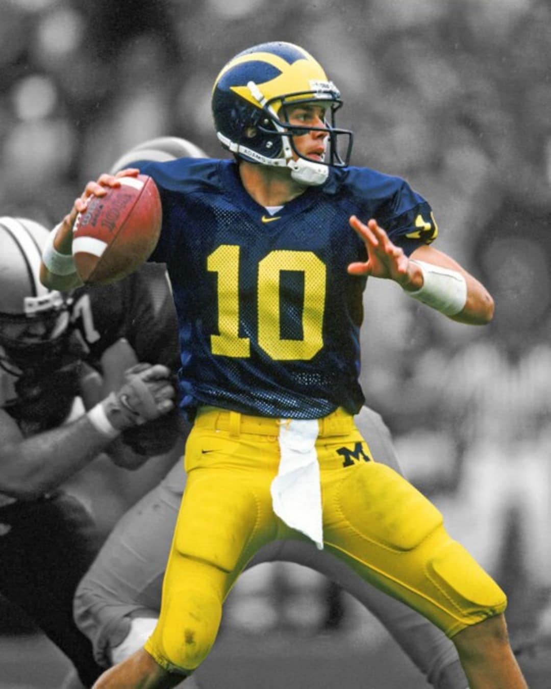 Michigan Legend TOM BRADY Spotlight Glossy 8x10 or 11x14 Photo Wolverines Print College Poster ...