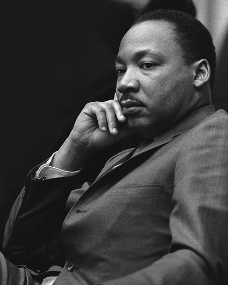 Civil Rights MARTIN LUTHER KING Jr Glossy 8x10 or 11x14 Photo African ...