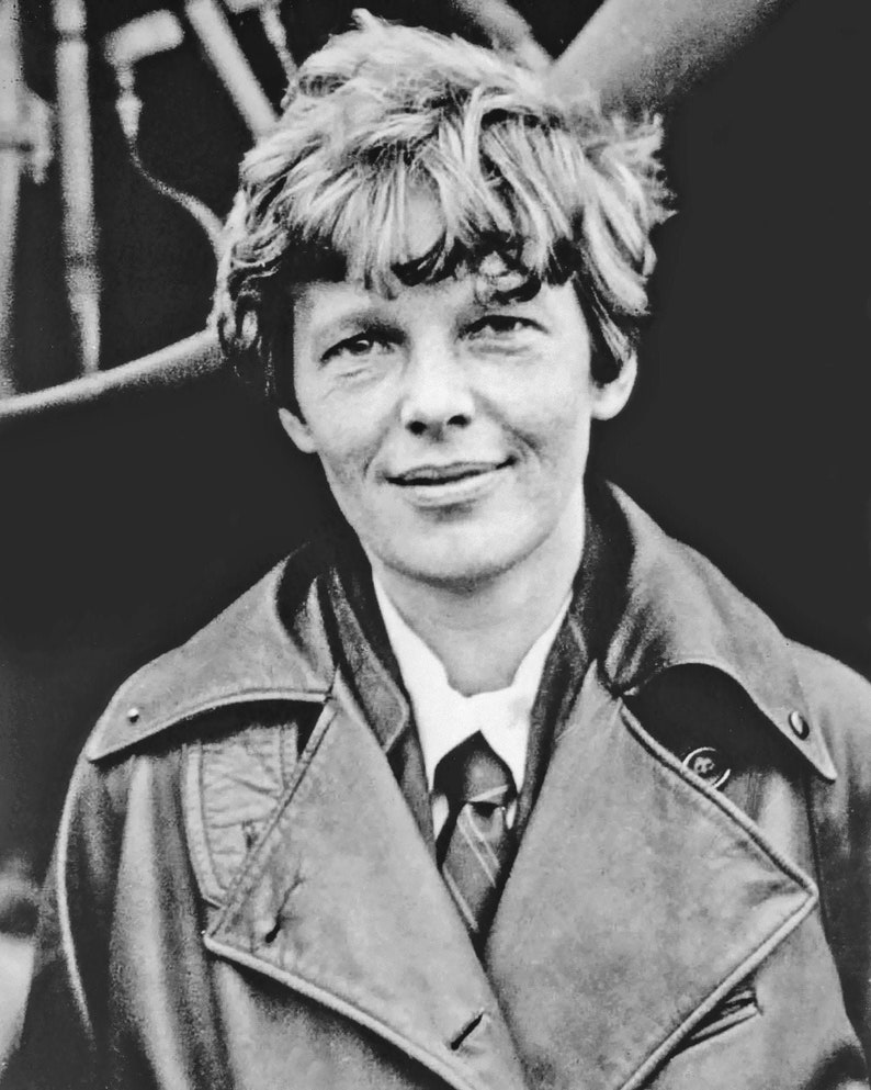Pioneer Pilot AMELIA EARHART Glossy 8x10 or 11x14 Photo Female Aviator ...