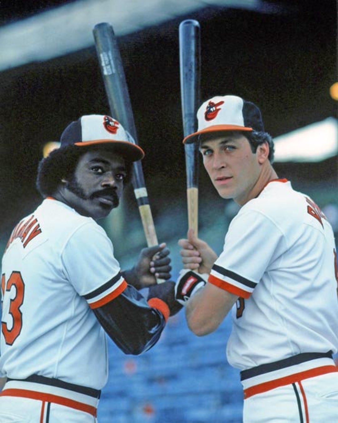 Hall of Famers Eddie Murray and Cal Ripken Jr. Glossy 8x10 or 11x14 ...