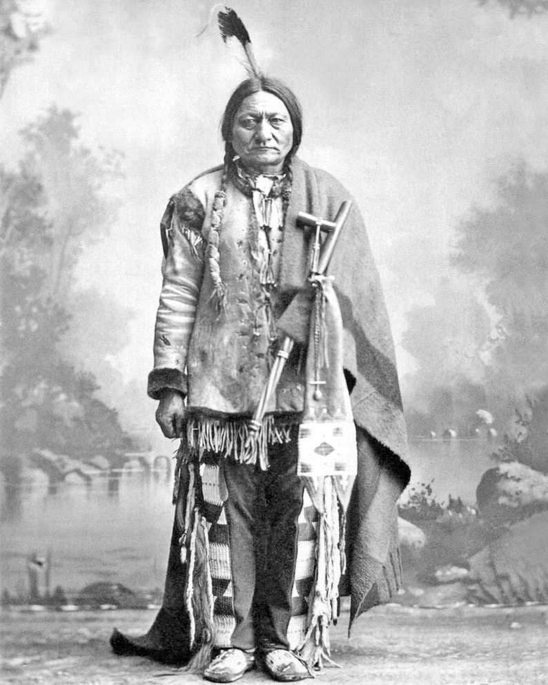 1885 Sioux CHIEF SITTING BULL Glossy 8x10 or 11x14 Photo Print Native ...
