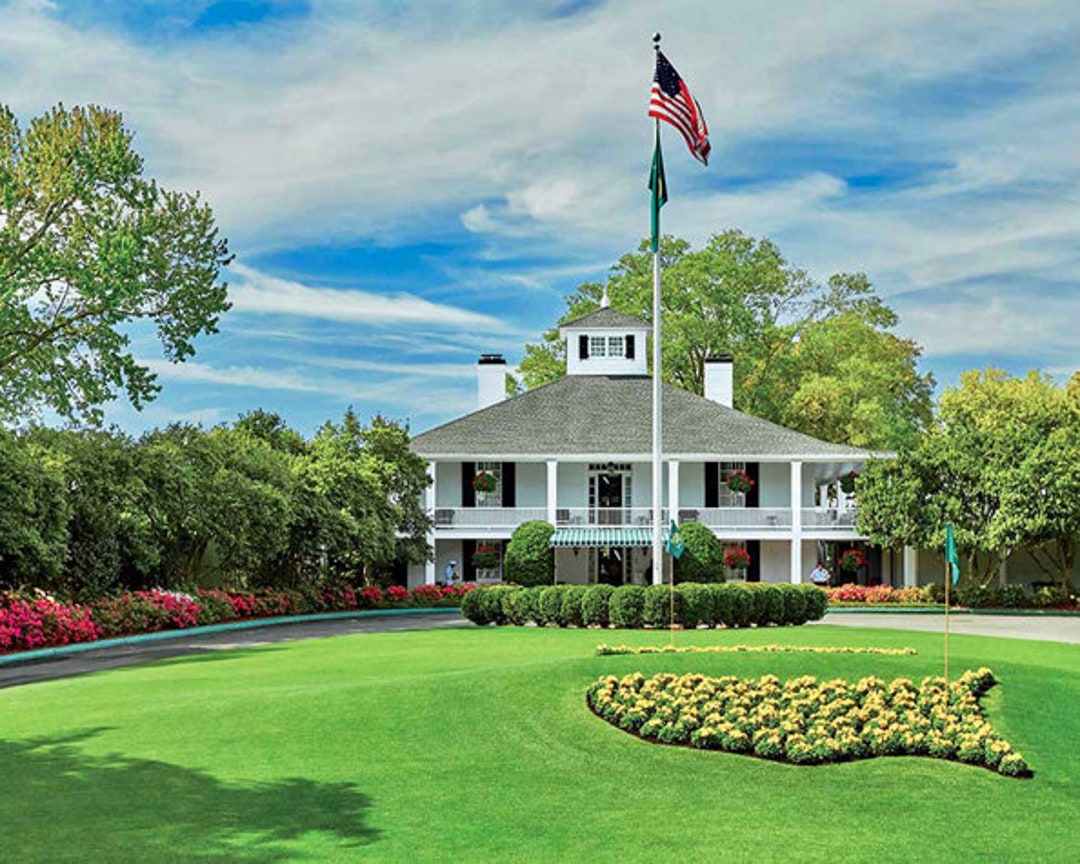 Clubhouse at the MASTERS Glossy 8x10 or 11x14 Photo Augusta National ...