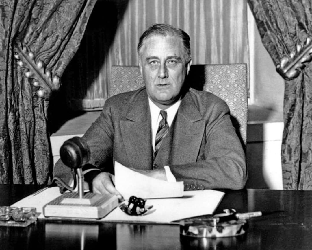 32nd US President FRANKLIN D ROOSEVELT Glossy 8x10 or 11x14 Photo Print ...