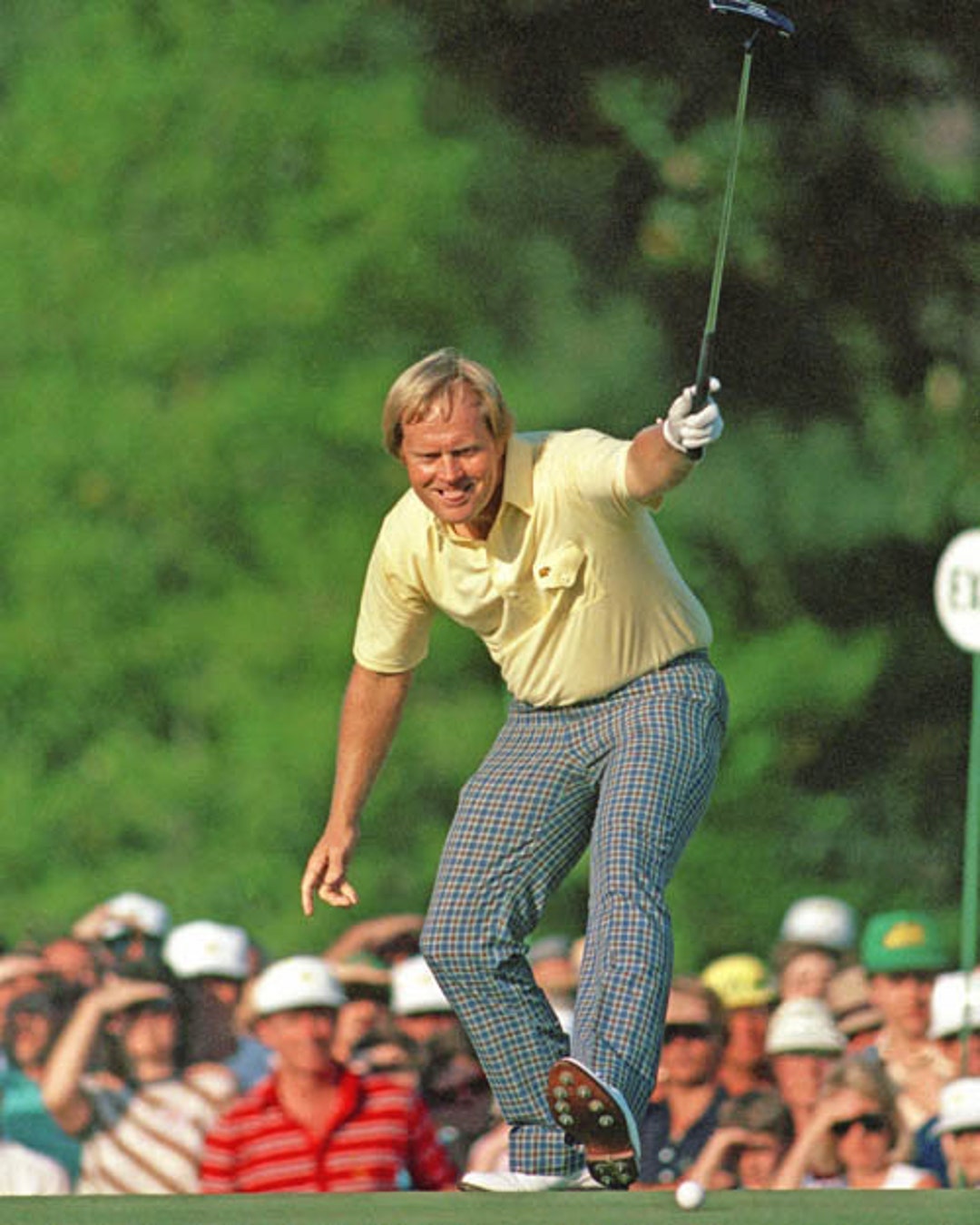 Golf Legend JACK NICKLAUS Glossy 8x10 Photo Putting Print 1986 Masters ...