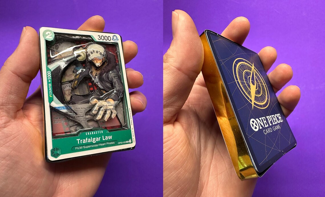 One Piece TCG - 3D Resin Epoxy Cards - Etsy
