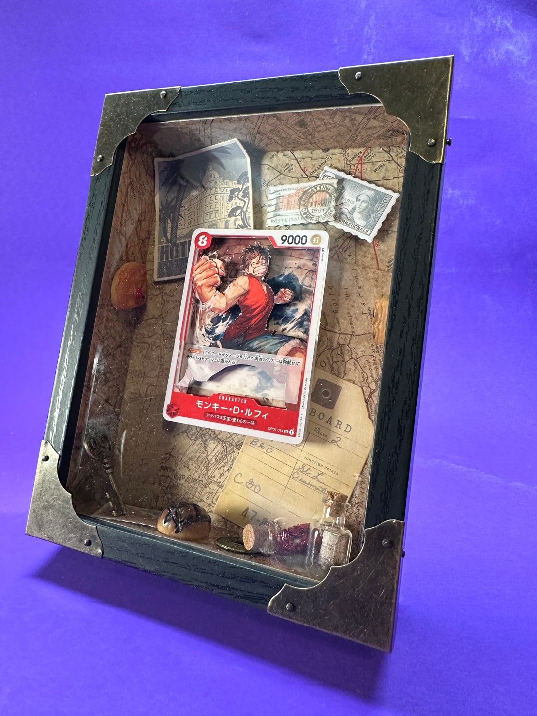 One Piece TCG 3D Shadow Boxes MAPS Edition Monkey D. Luffy - Etsy