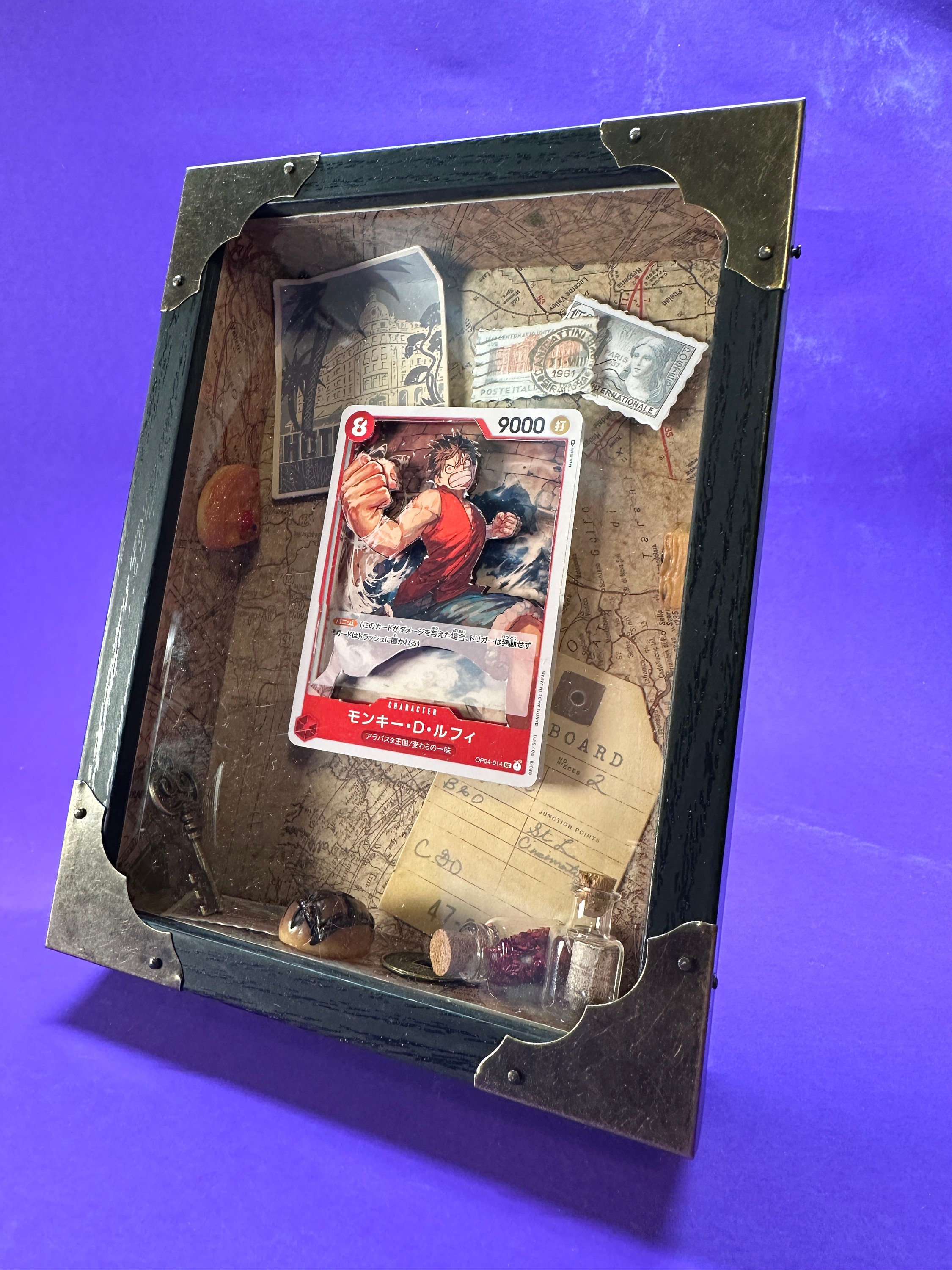One Piece TCG 3D Shadow Boxes MAPS Edition Monkey D. Luffy - Etsy