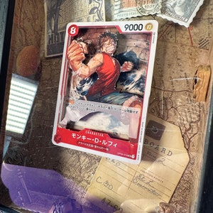 One Piece TCG 3D Shadow Boxes MAPS Edition Monkey D. Luffy - Etsy