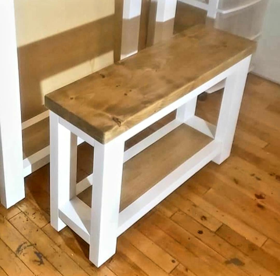 Handmade Small Entryway Bench - Etsy