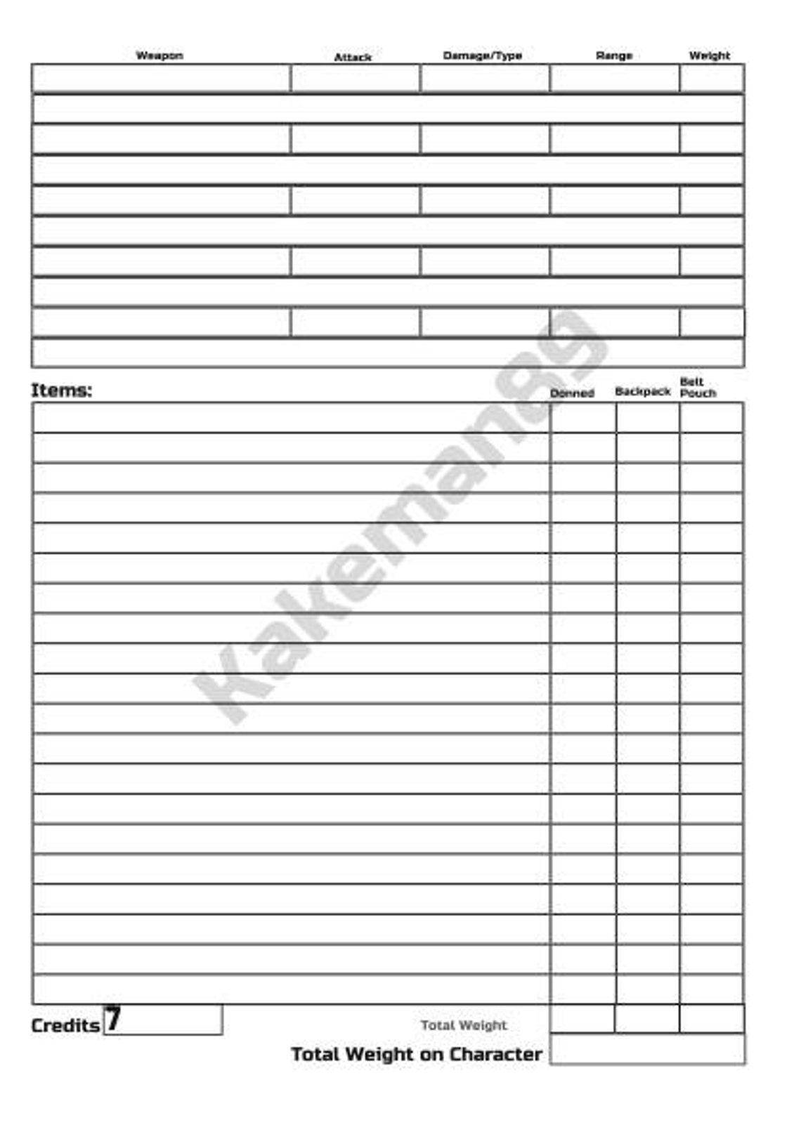 SW5E Character Journal (small Adventure) - Etsy