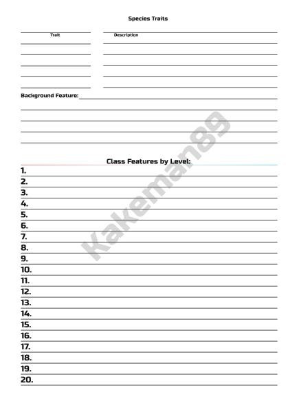 SW5E Character Journal (small Adventure) - Etsy