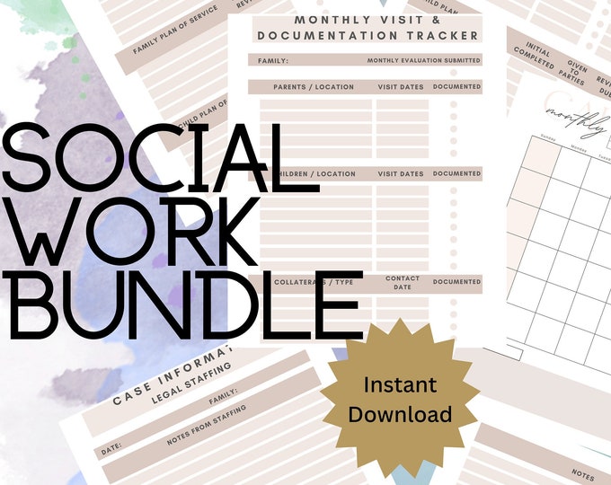Social Worker Journal, Social Worker Notebook, Social Worker Tracking ...