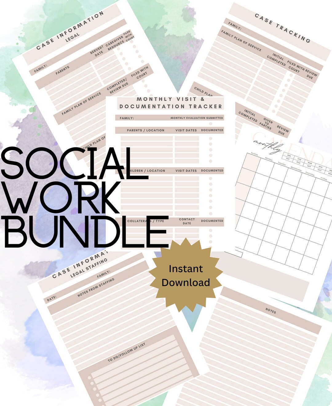 Social Worker Journal, Social Worker Notebook, Social Worker Tracking ...