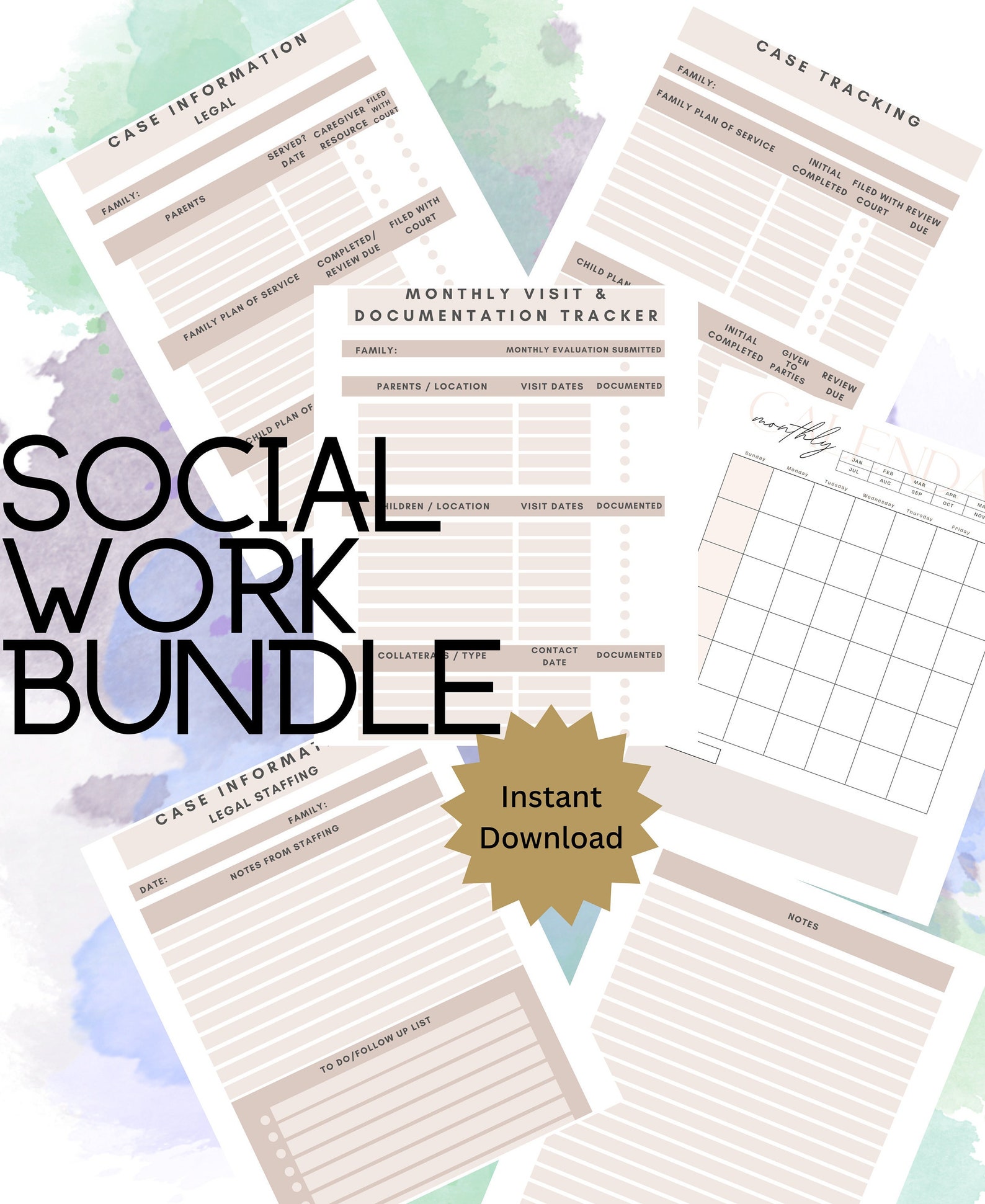 Social Worker Journal, Social Worker Notebook, Social Worker Tracking ...