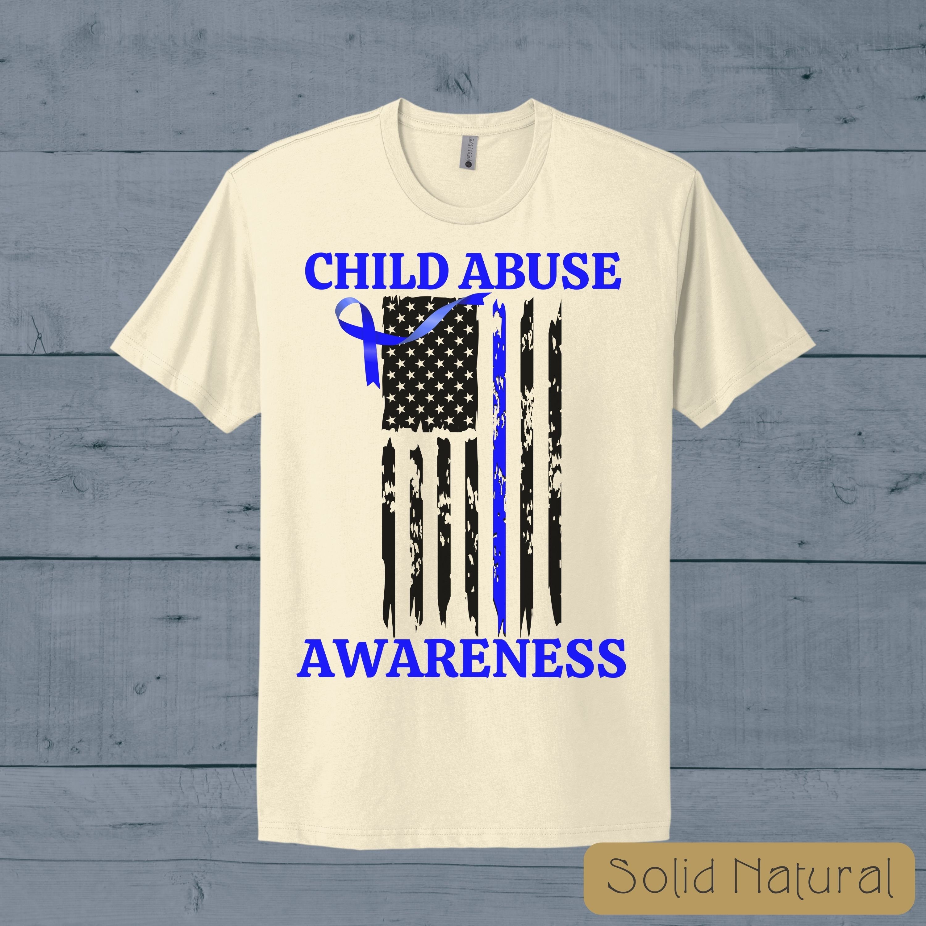 Men's Child Abuse Awareness Shirt, Child Abuse Awareness Flag Shirt ...