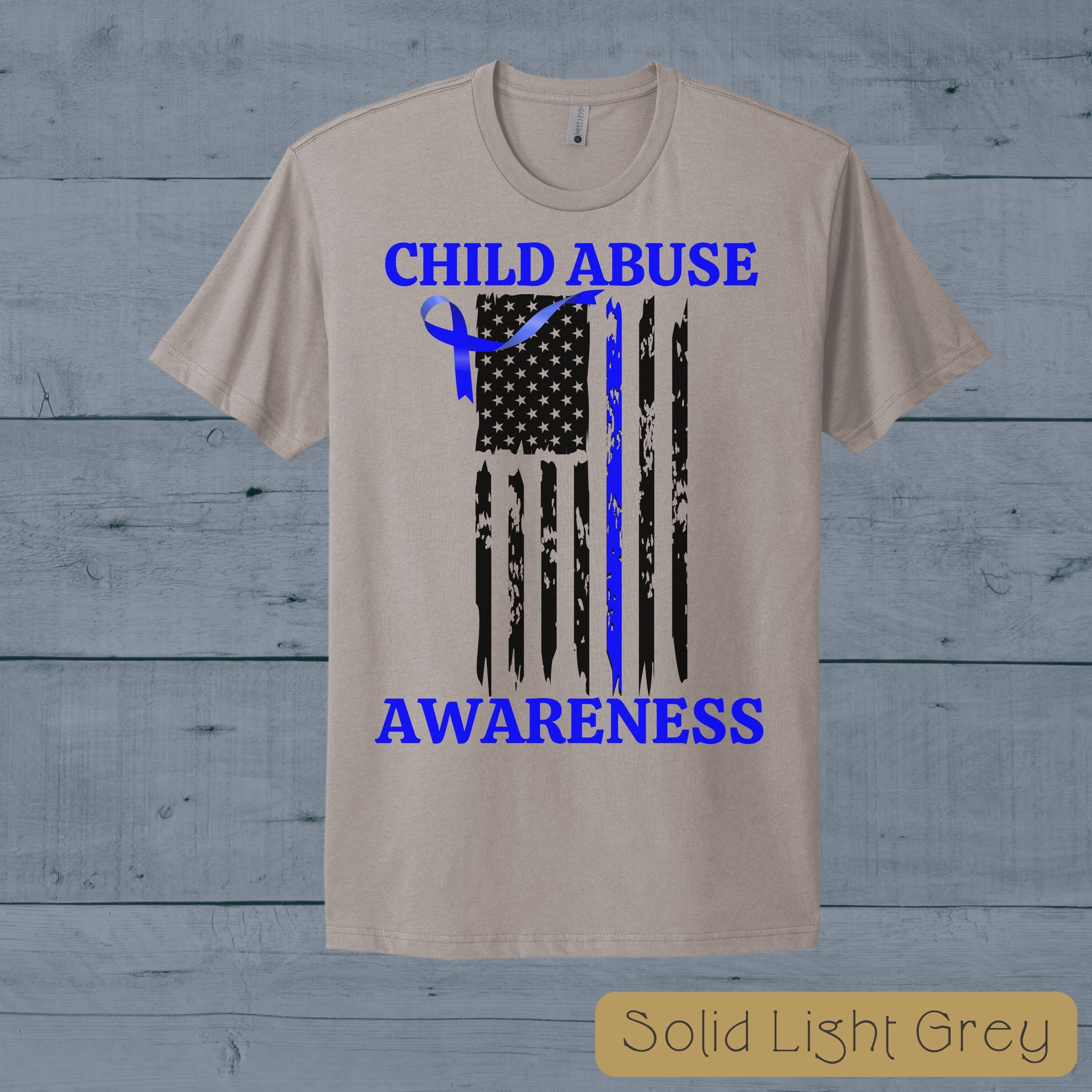 Men's Child Abuse Awareness Shirt, Child Abuse Awareness Flag Shirt ...
