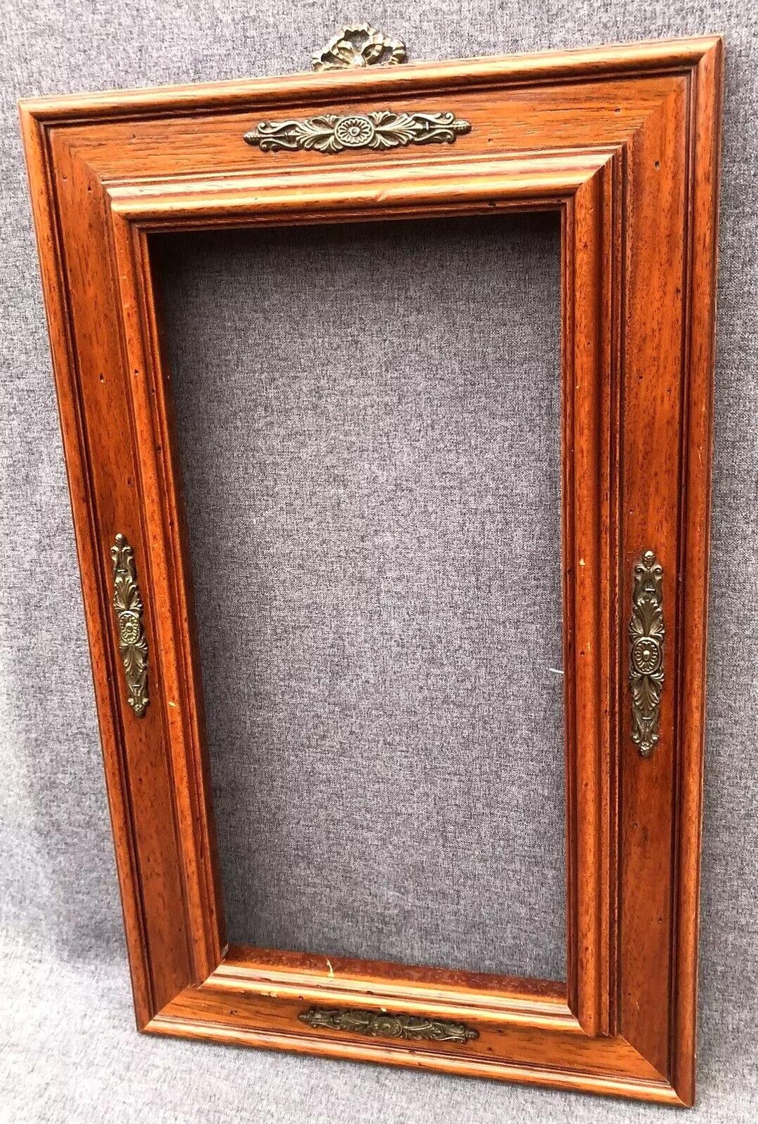 Antique French Picture Frame Mid-1900's Wood Bronze Ornaments - Etsy