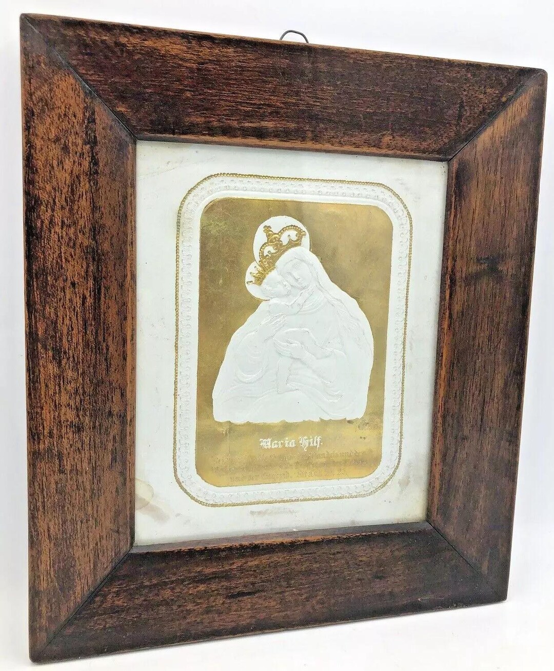 Antique German Religious Icon Dated 1897 Wood Frame - Etsy
