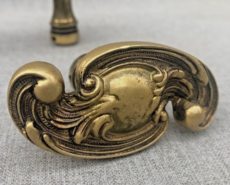 5 Antique French Door Handles Knobs Lot 19th Century Bronze Castle - Etsy