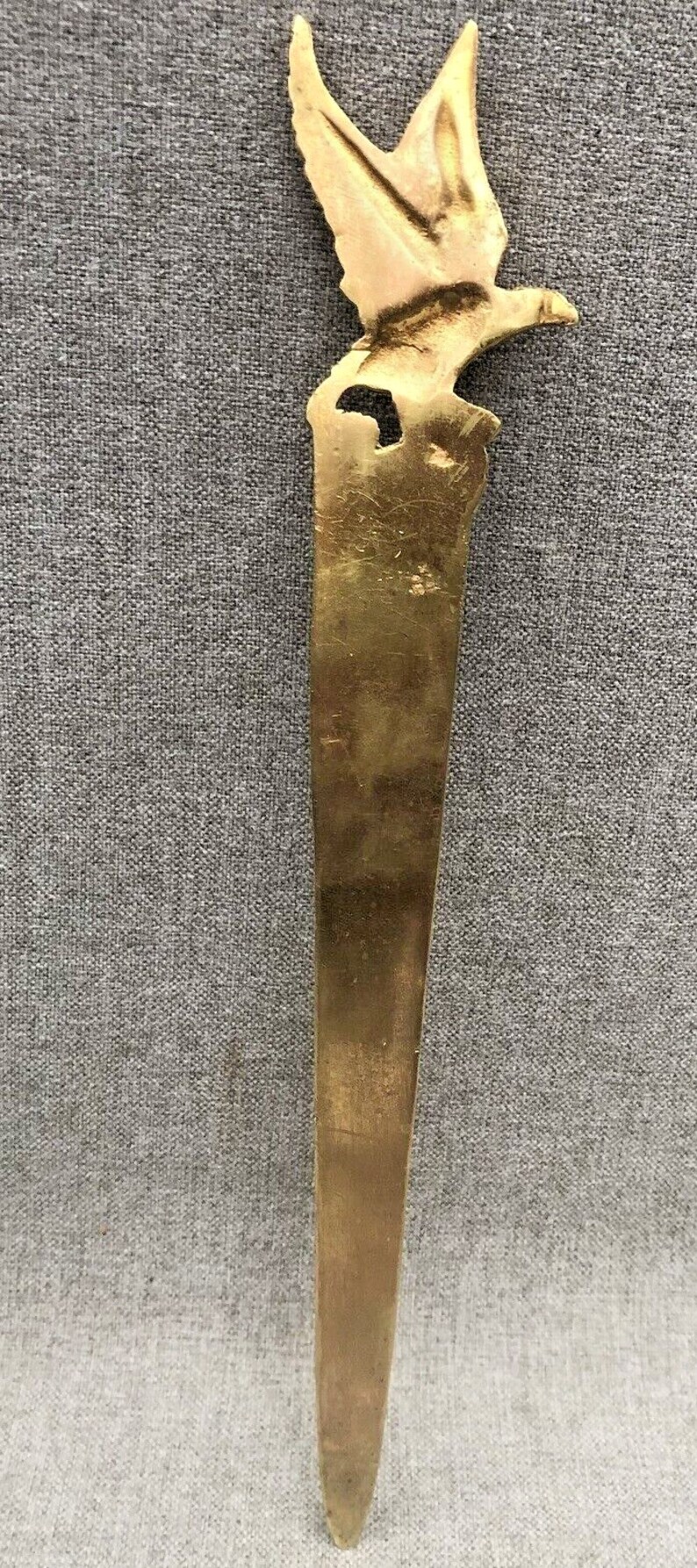 Antique French Letter Opener Early 1900's Gilded Bronze - Etsy