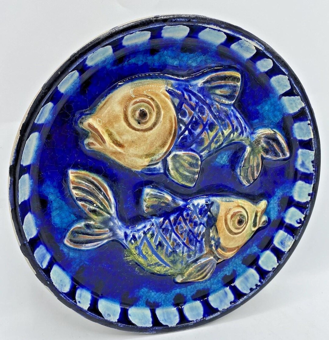 Antique German Decorative Plate Mid-1900's Karlsruhe Majolika - Etsy