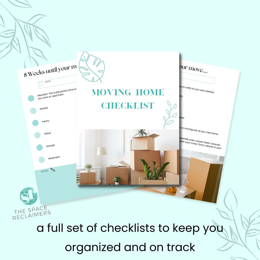Moving House Printable Checklist Bundle, Move Home Organization, Home ...