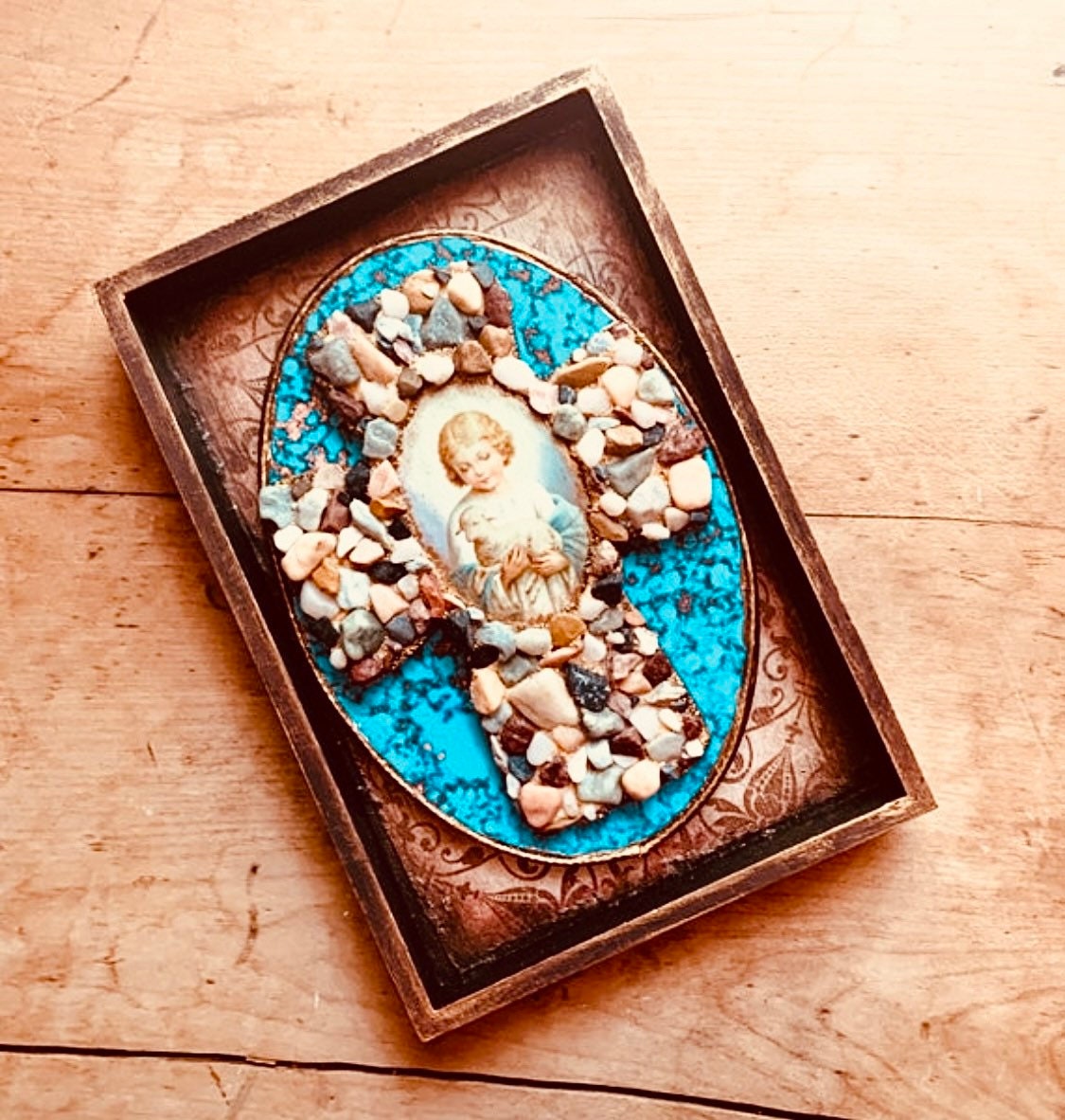 Cross Shadow Box, Wall Cross, Christ Child, Jesus, Religious Gift ...