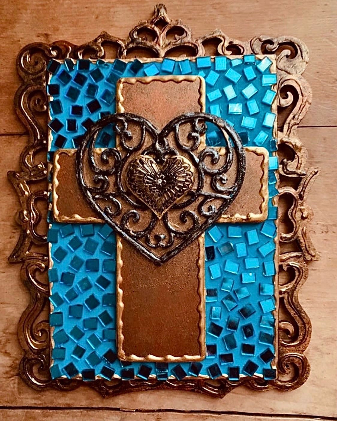 Embellished Cross, Cross My Art Gifts, Religious Art Gift, Christian ...