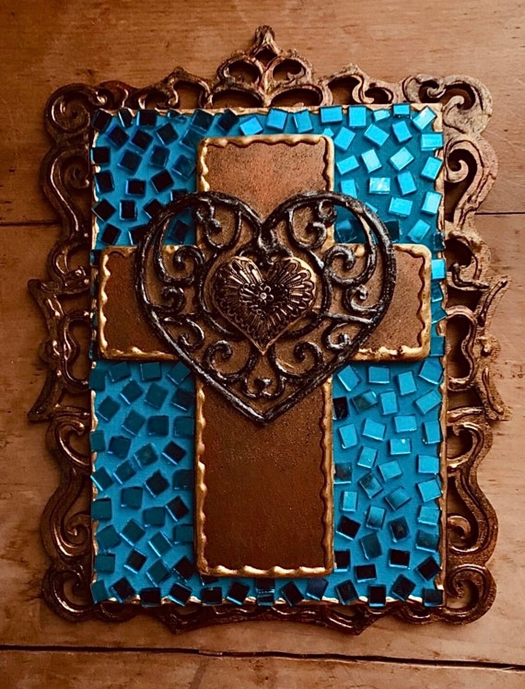 Embellished Cross, Cross My Art Gifts, Religious Art Gift, Christian ...