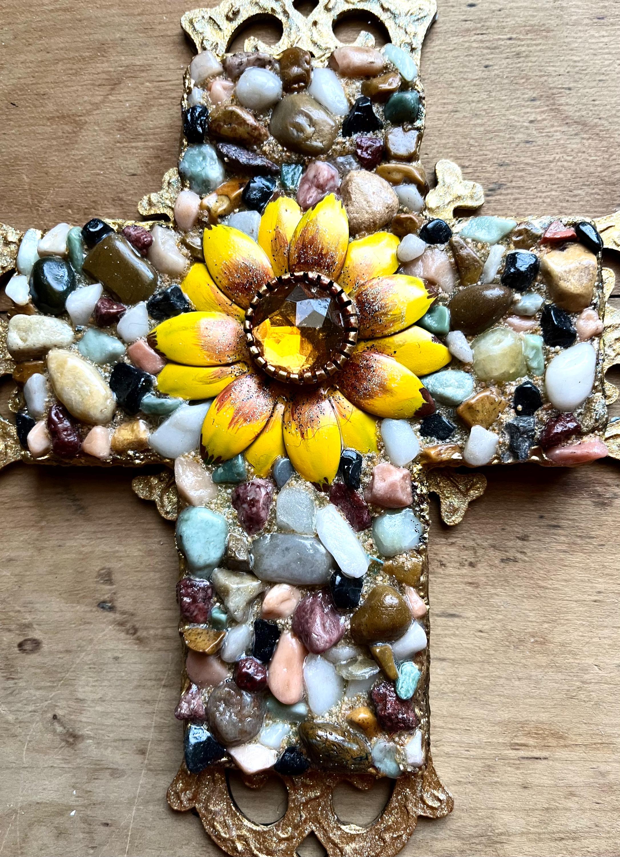 Sunflower Cross, Sunflowers, Floral Cross, Sunflower Collection ...