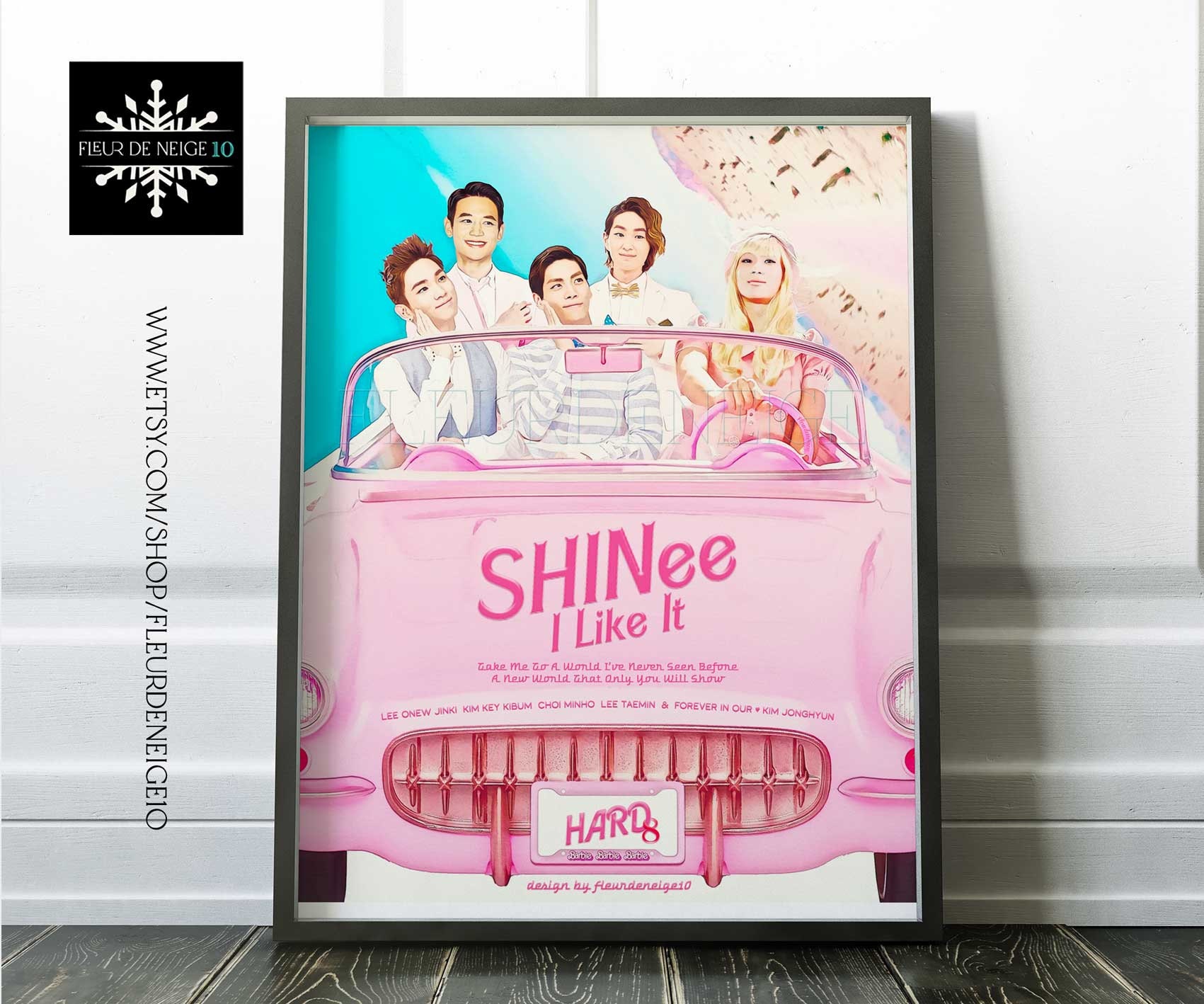 Shinee Kpop Barbie Movie Poster Art Print Watercolor Illustration ...