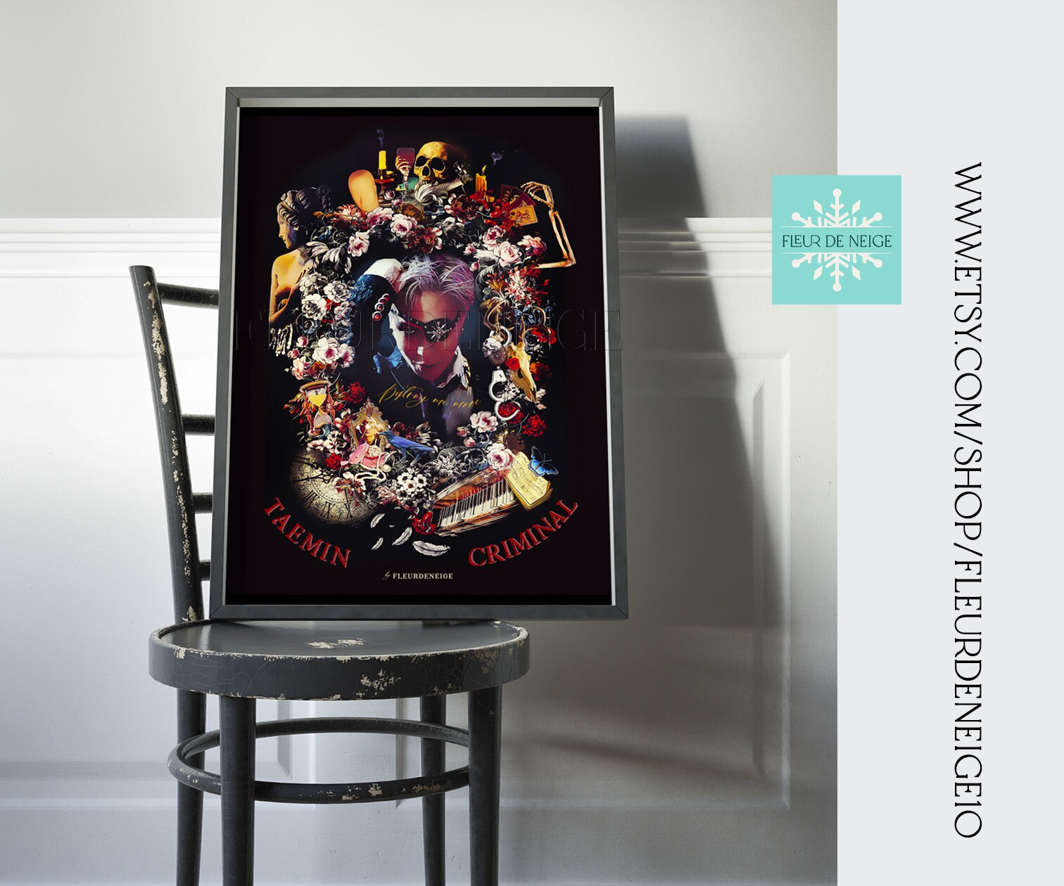 Taemin Shinee Kpop Criminal Song Inspired Art Print Contemporary ...
