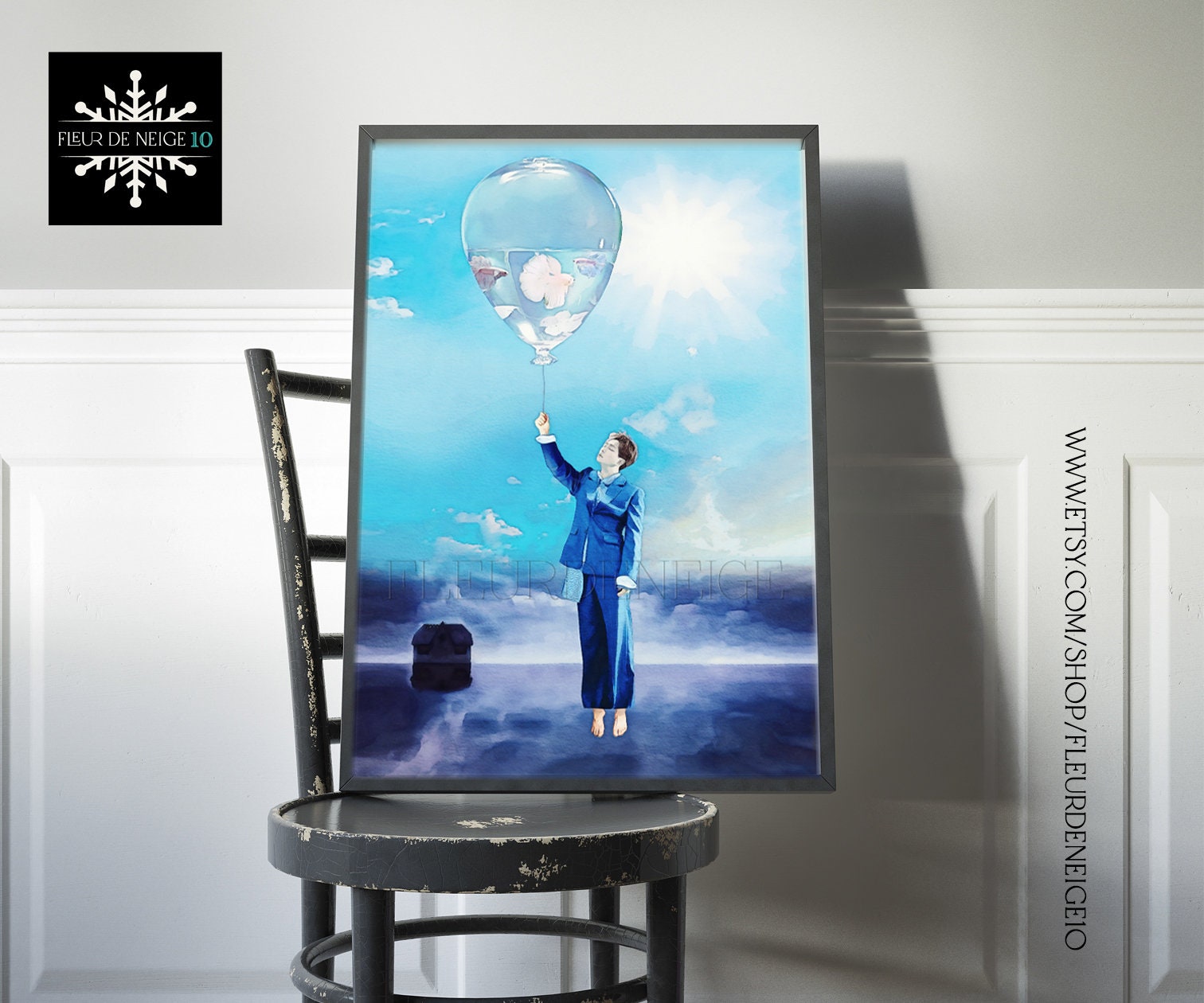 Onew Shinee Kpop Voice Blue CD Art Print Watercolor Illustration ...