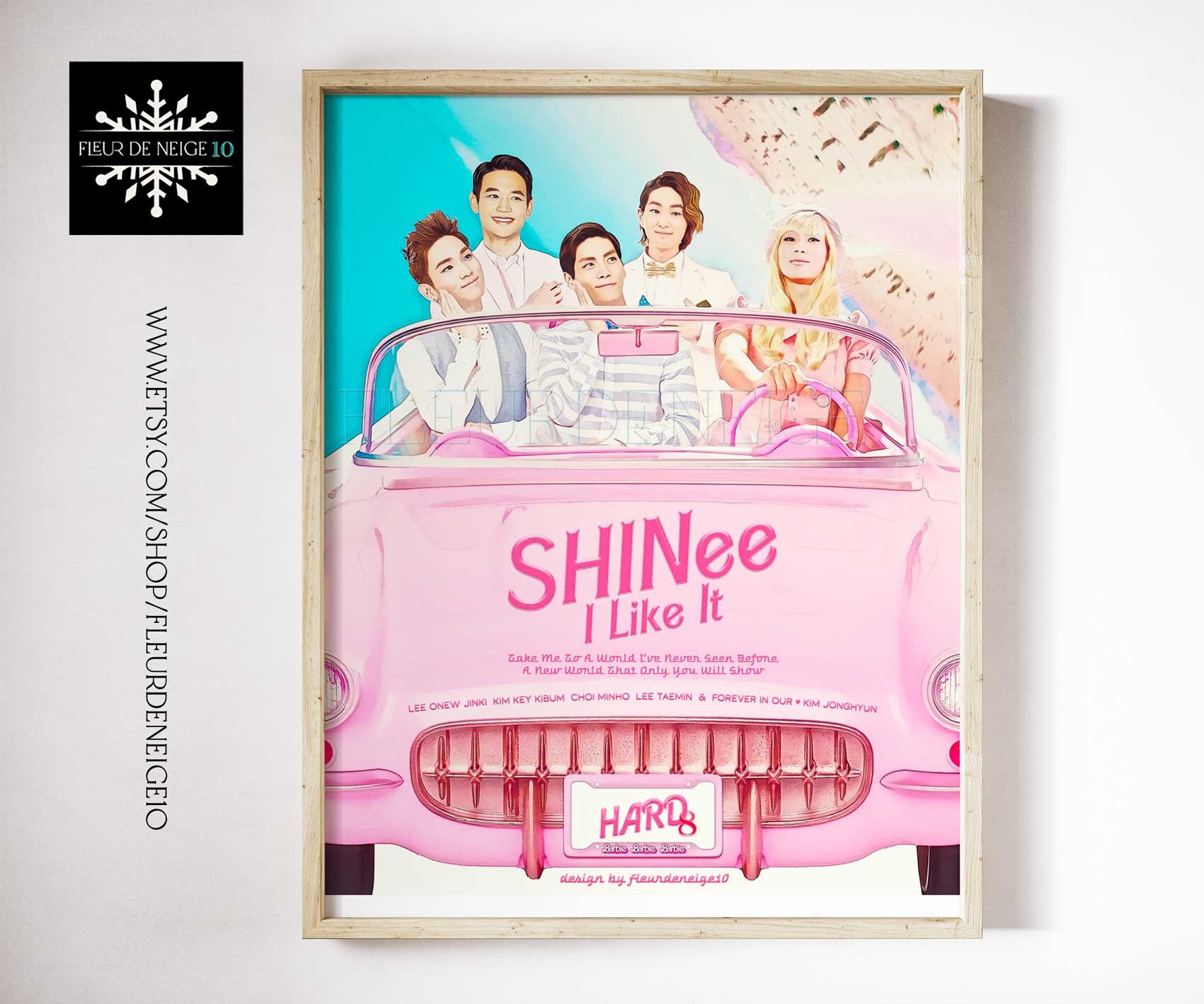 Shinee Kpop Barbie Movie Poster Art Print Watercolor Illustration ...