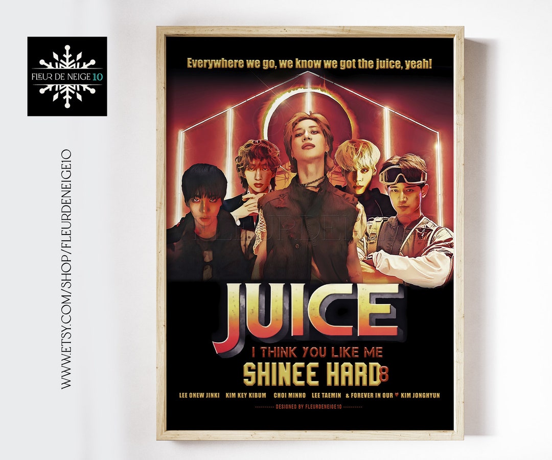 Shinee Kpop JUICE HARD Jumanji Inspired Movie Poster Art Print ...