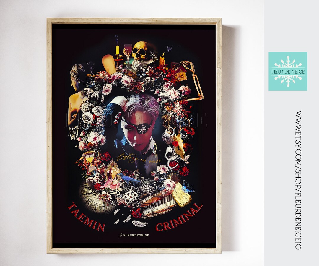 Taemin Shinee Kpop Criminal Song Inspired Art Print Contemporary ...