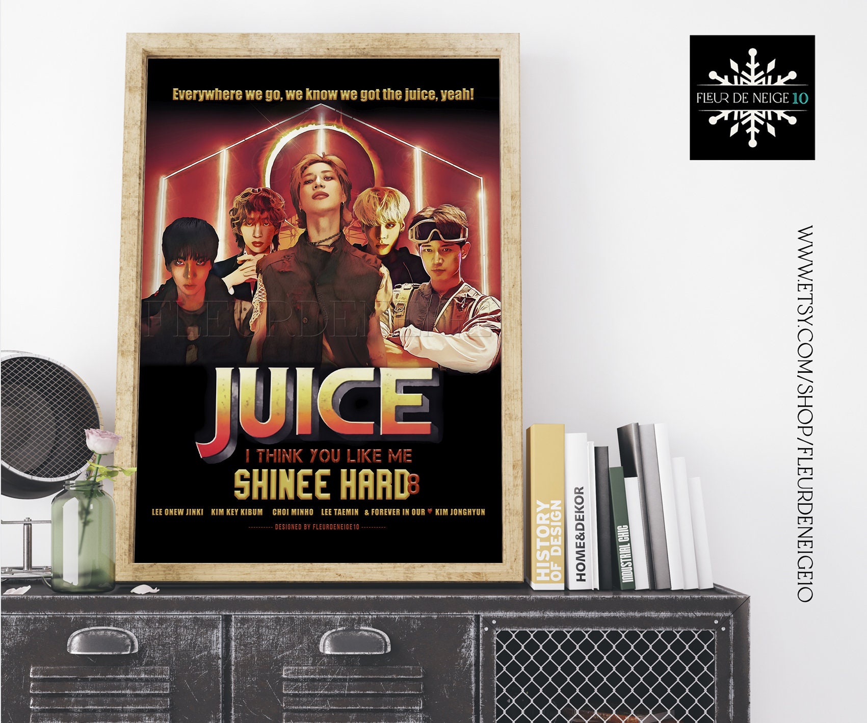 Shinee Kpop JUICE HARD Jumanji Inspired Movie Poster Art Print ...