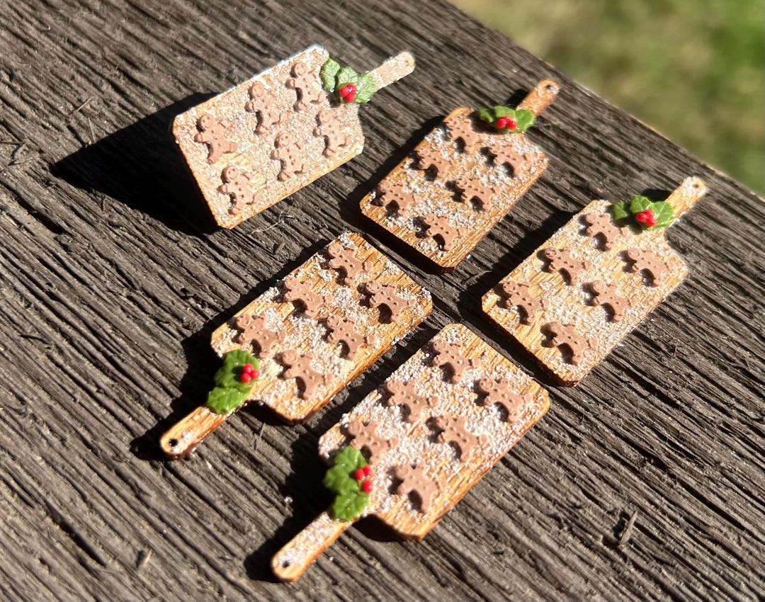 Miniature Gingerbread Man Cutting Board - Etsy