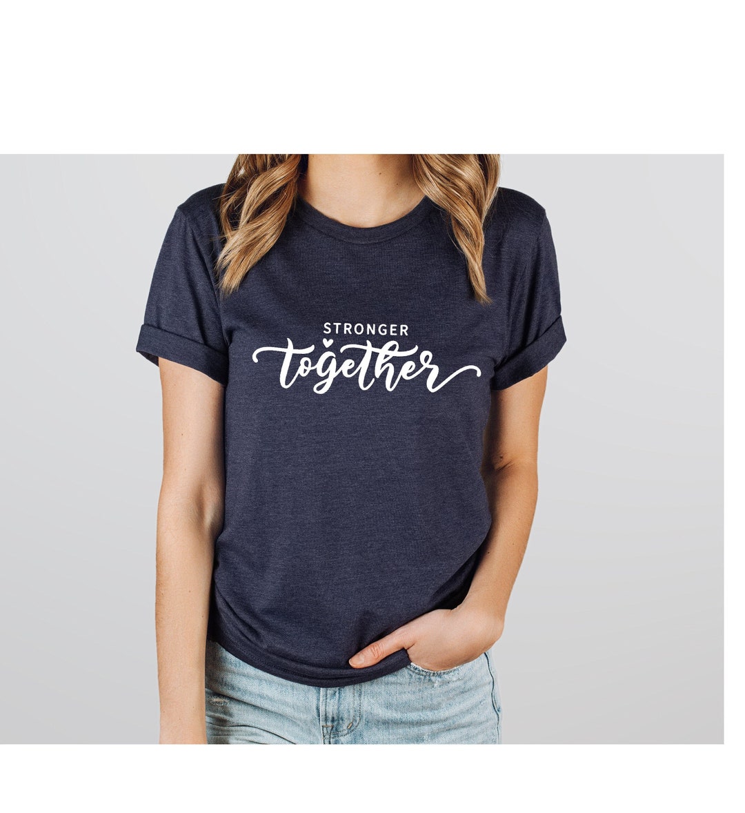 Stronger Together Shirt, Cancer Patient Support Tshirt, Positive Quote ...