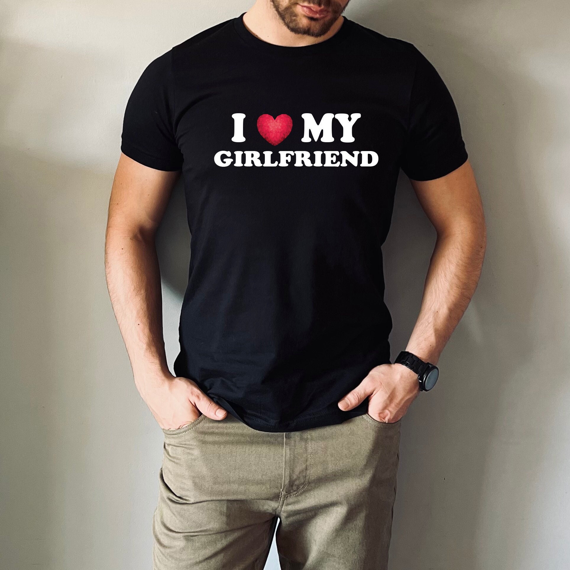 I Love My Girlfriend Shirt I Heart My Girlfriend T Shirt Valentines Day Tee Shirt Sold By