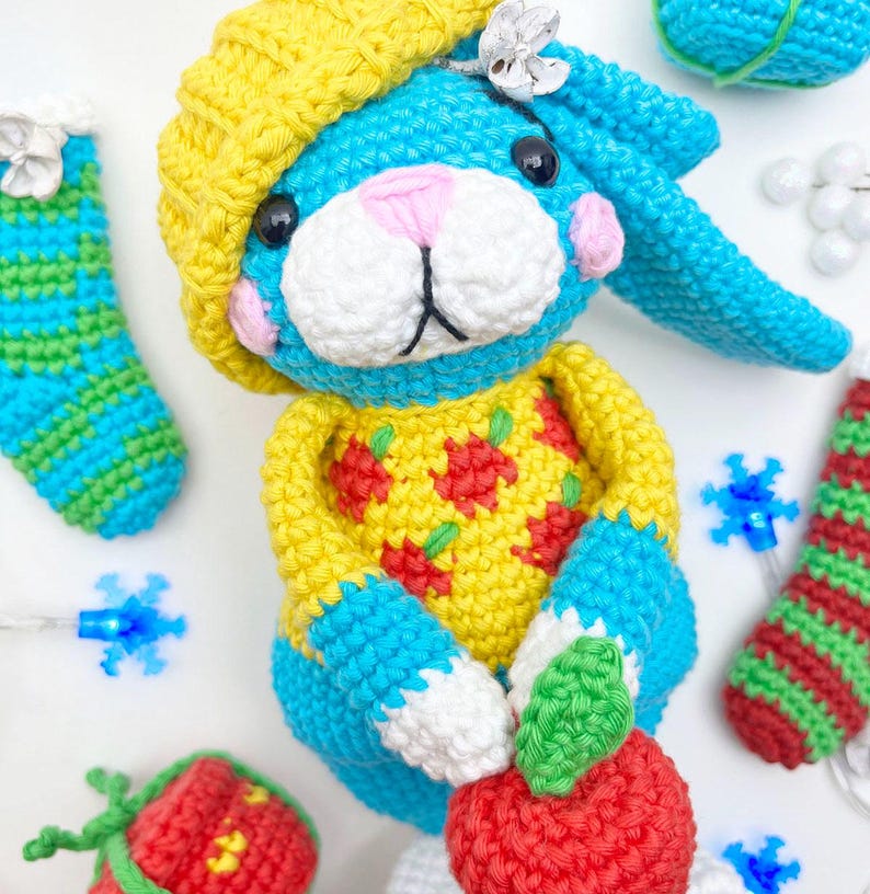 Fiji the Bunny Amigurumi Plush Crochet Pattern by Knotty Bear Crochet ...