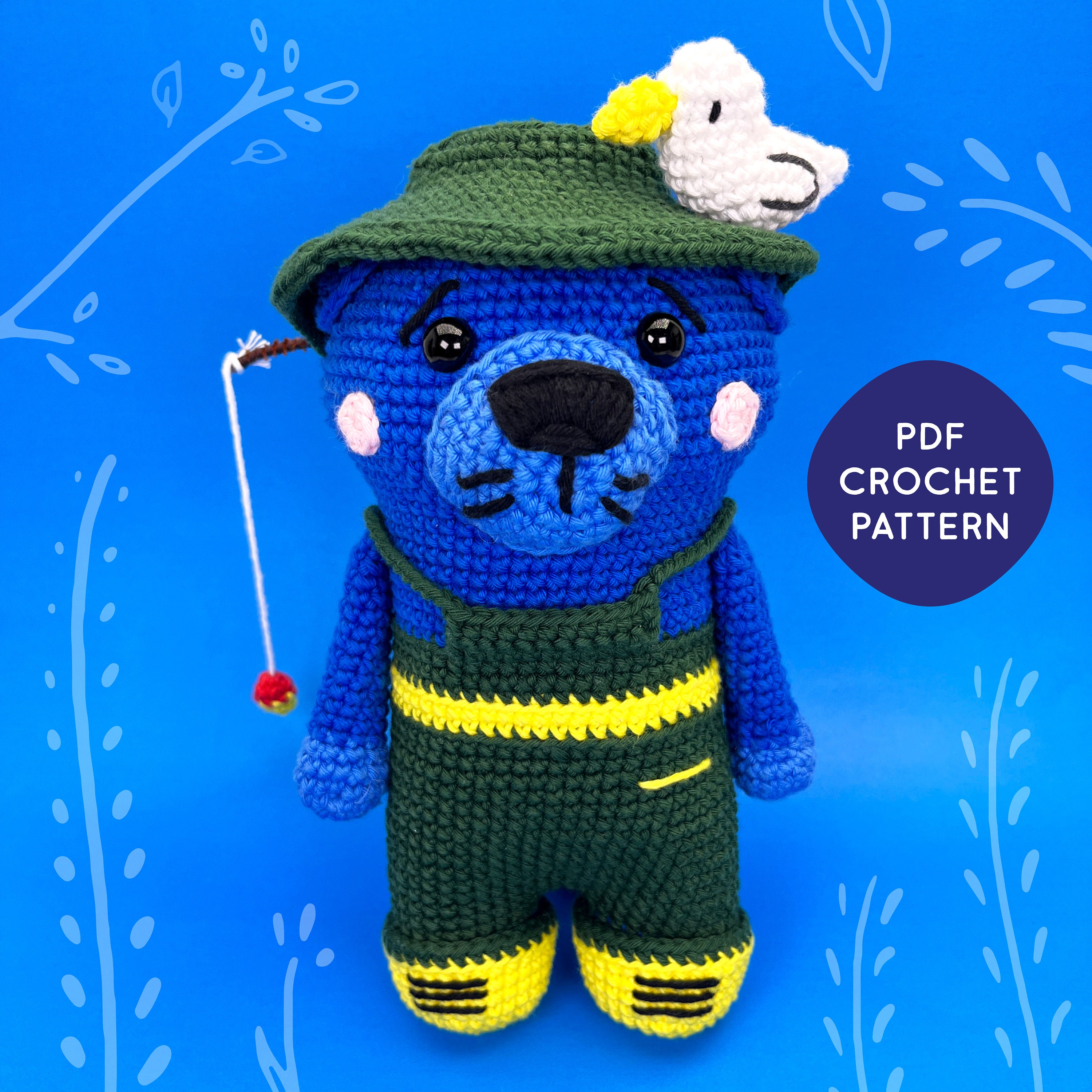 Crochet Pattern by Knotty Bear Crochet, Otis the Otter Amigurumi Diy ...
