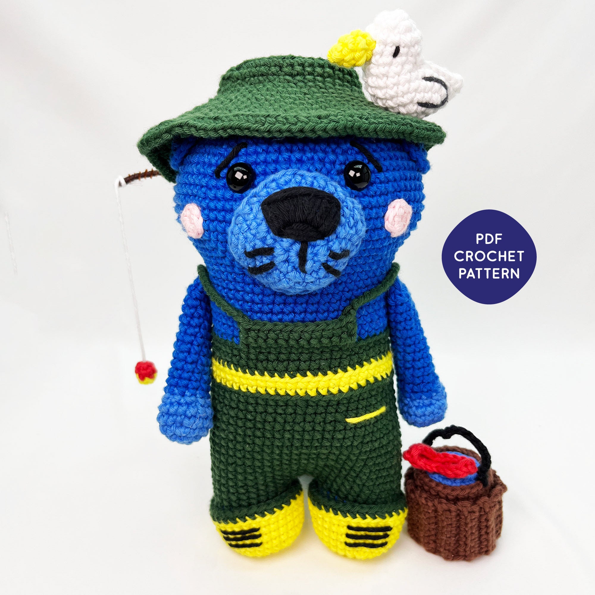 Crochet Pattern by Knotty Bear Crochet, Otis the Otter Amigurumi Diy ...