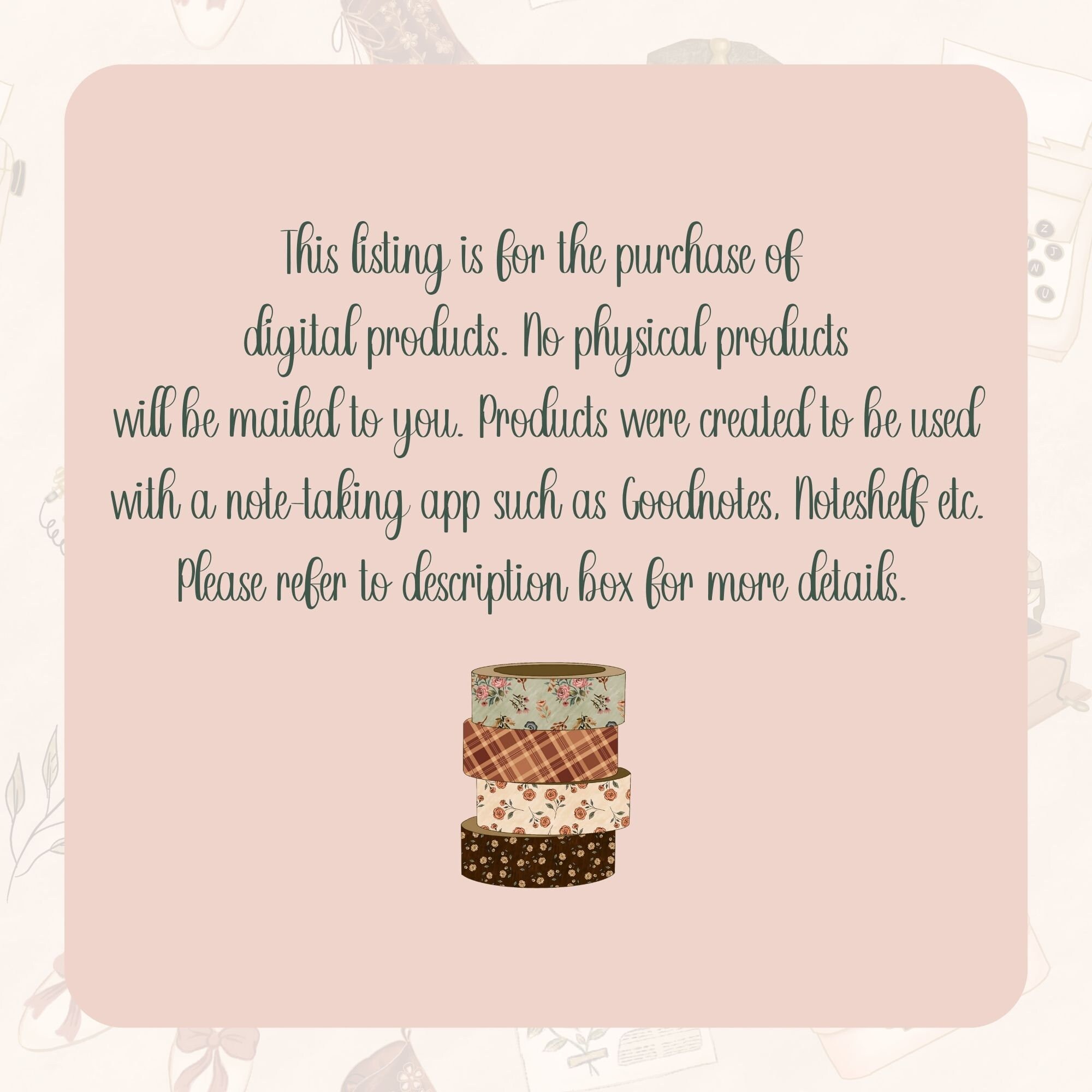 Antique Digital Notebook Set PDF Instant Download - Etsy