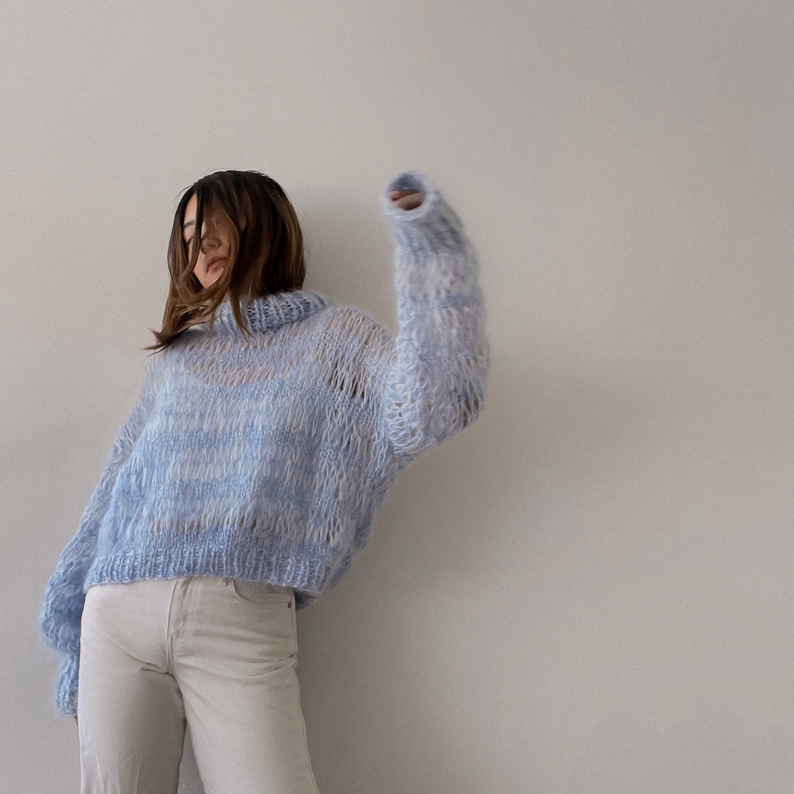 One Size Knitting Pattern "leo Moon Sweater" | Oversized Mohair Sweater ...
